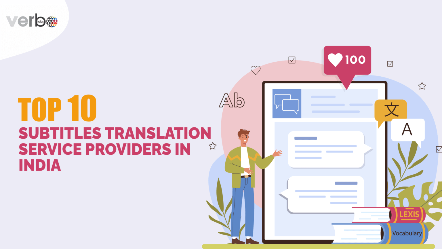Top 10 Subtitles Translation Service Providers in India (2025) - VerboLabs